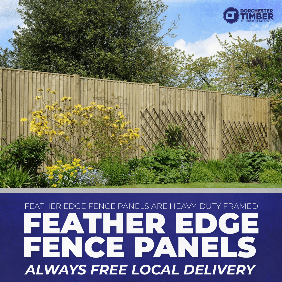 Feather Edge Fence Panels - Dorchester Timber